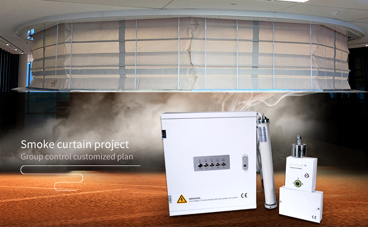 DC24V Fire Control European Standard Automatic Control Smoke Curtain ...