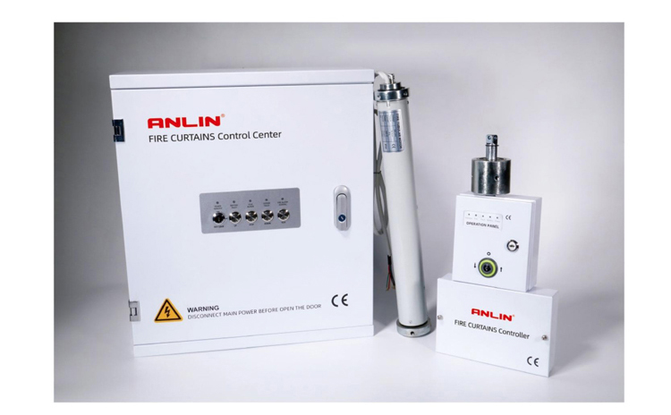 Electronic Limit Control Smoke Guard Elevator Curtain Smoke Containment ...