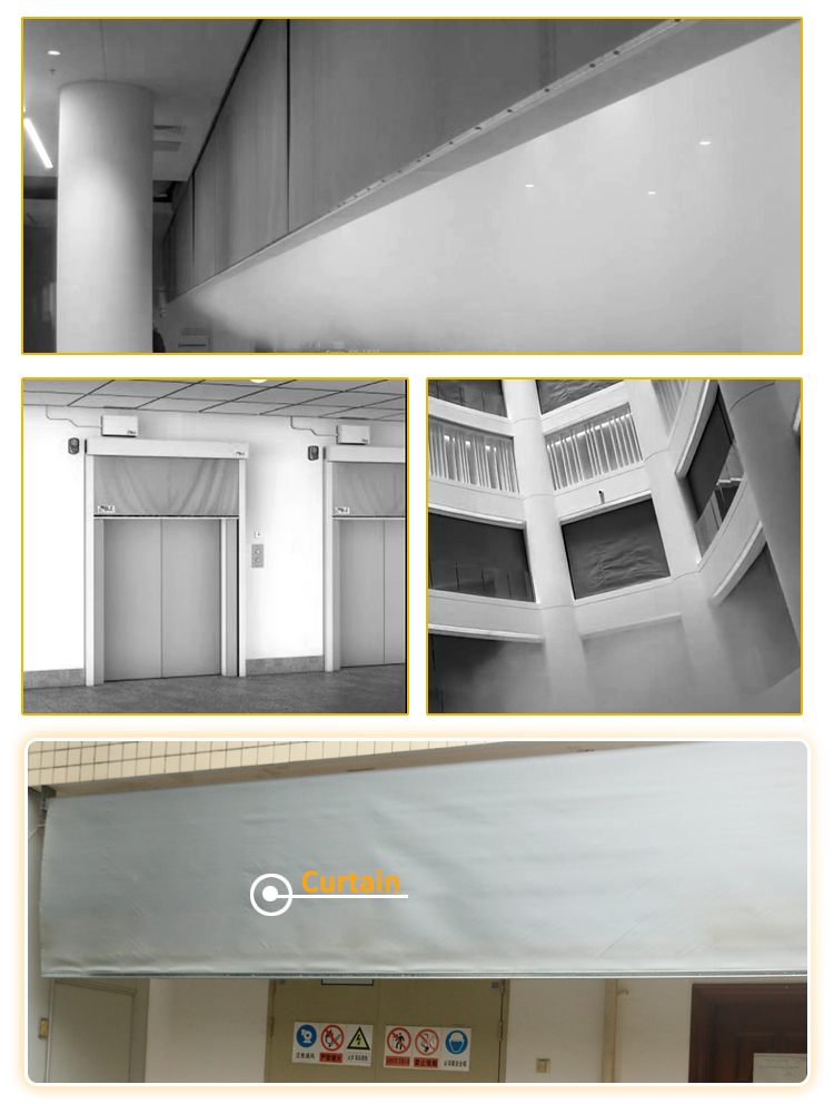 Fire & Smoke Safety Equipment silicone fiberglass with controller smoke ...